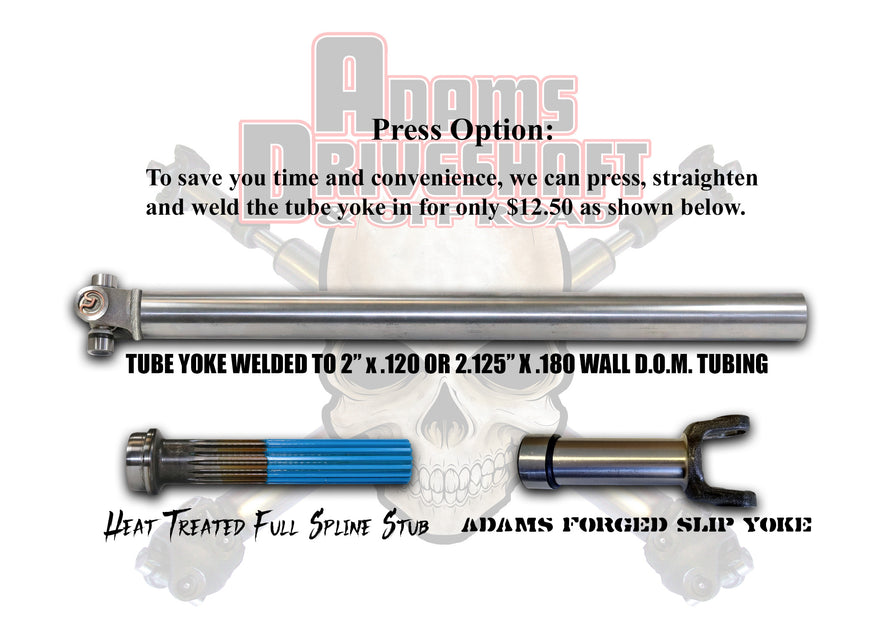 Adams Driveshaft's Build your Own - DIY - Offroad Buggy, Jeep Drivesha ...